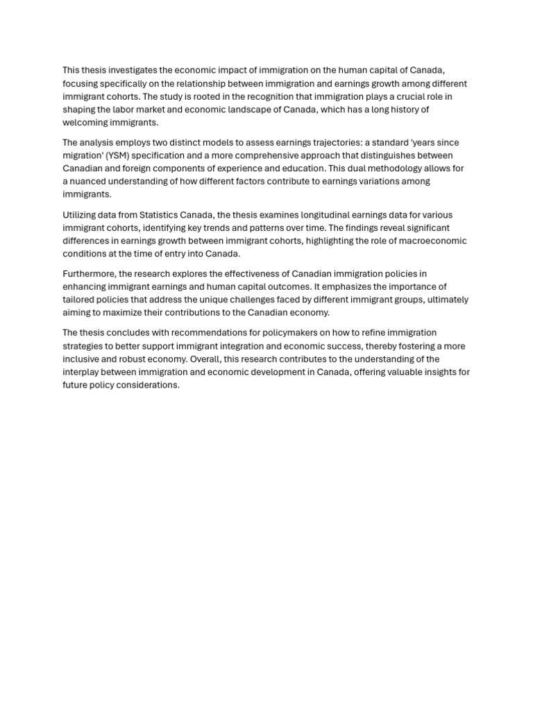 A Brief Summary of Your Master Thesis | PDF