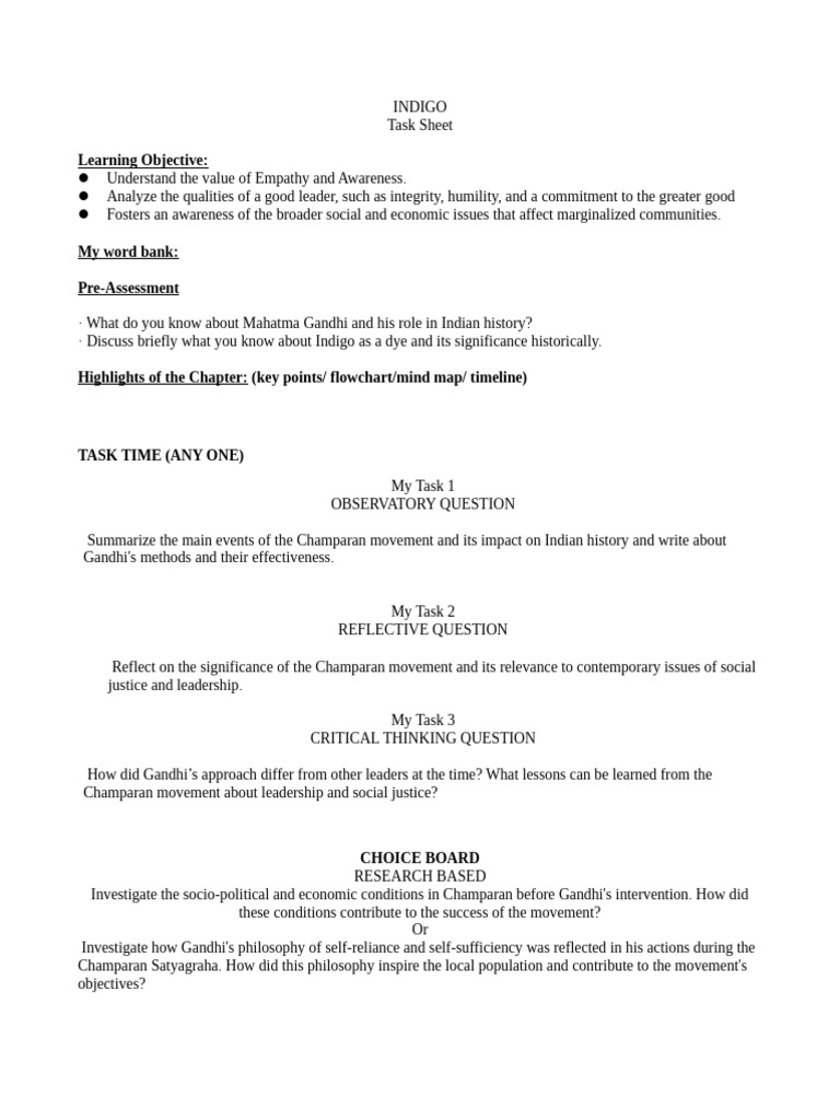 INDIGO | PDF | Mahatma Gandhi