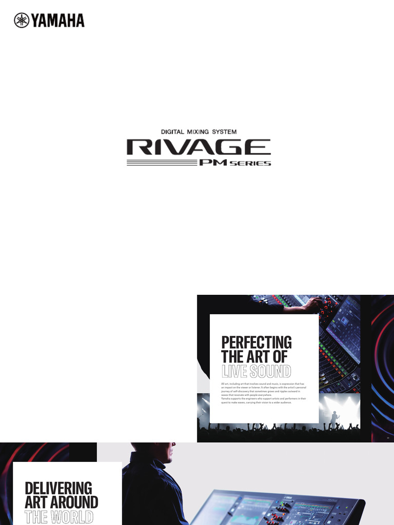 RIVAGE PM Series Brochure | PDF | Touchscreen | Input/Output