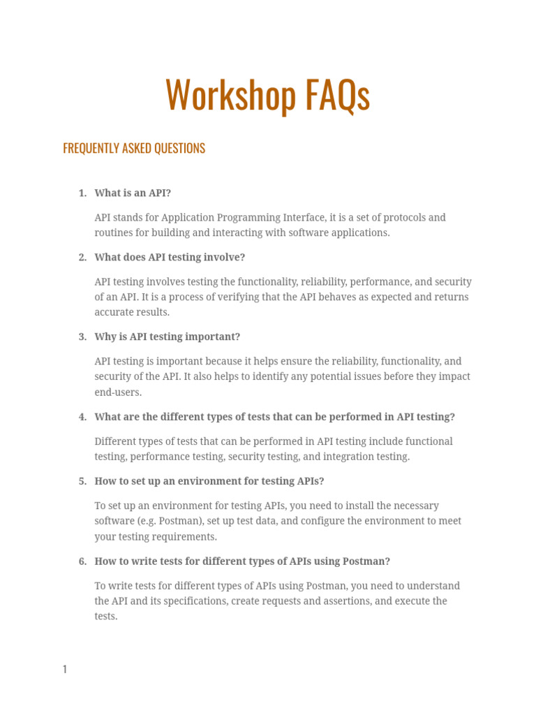 Workshop FAQs (1) | PDF | Computer Science | Computer Engineering