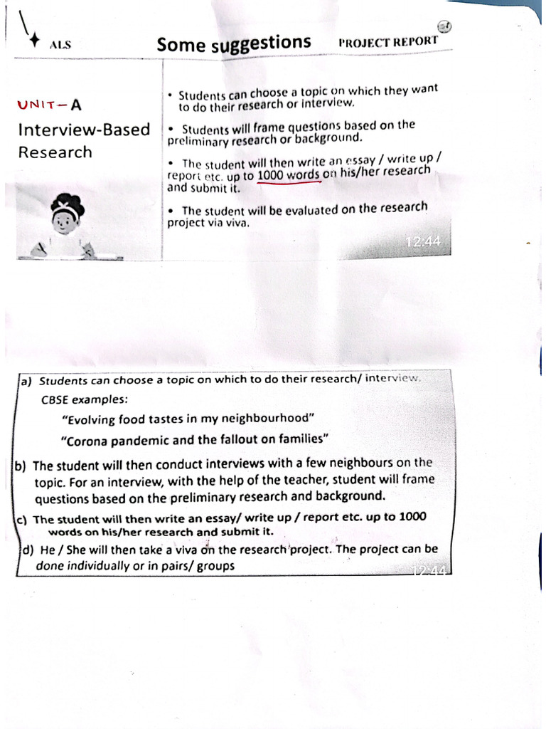 Topics For English Project Work STD - XII | PDF