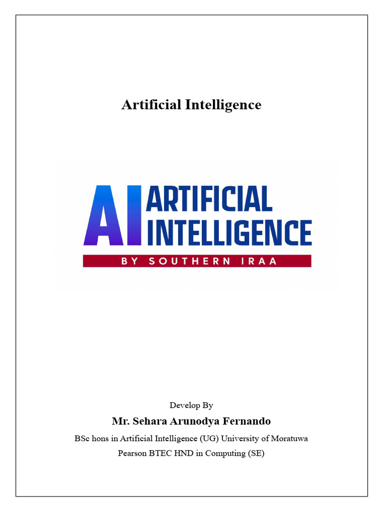 Artificial Intelligence Course Content | PDF | Artificial Neural ...