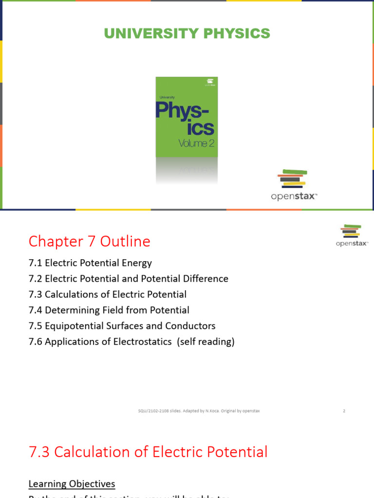 Chapter 7.3, 7.4 and 7.5 lecture notes | PDF | Electric Field | Electricity Chapter 7.3, 7.4 and 7.5 lecture notes | PDF | Electric Field | Electricity