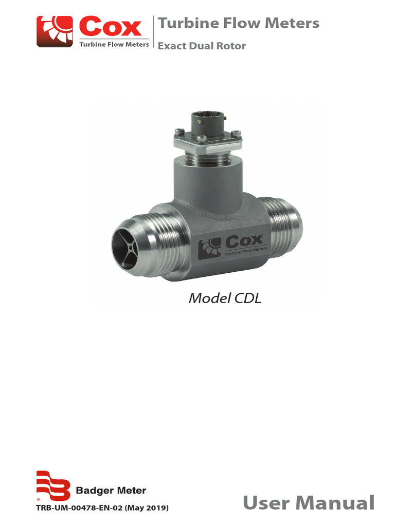 Installing Cox Dual Rotor Flow Meter | PDF | Calibration | Flow Measurement