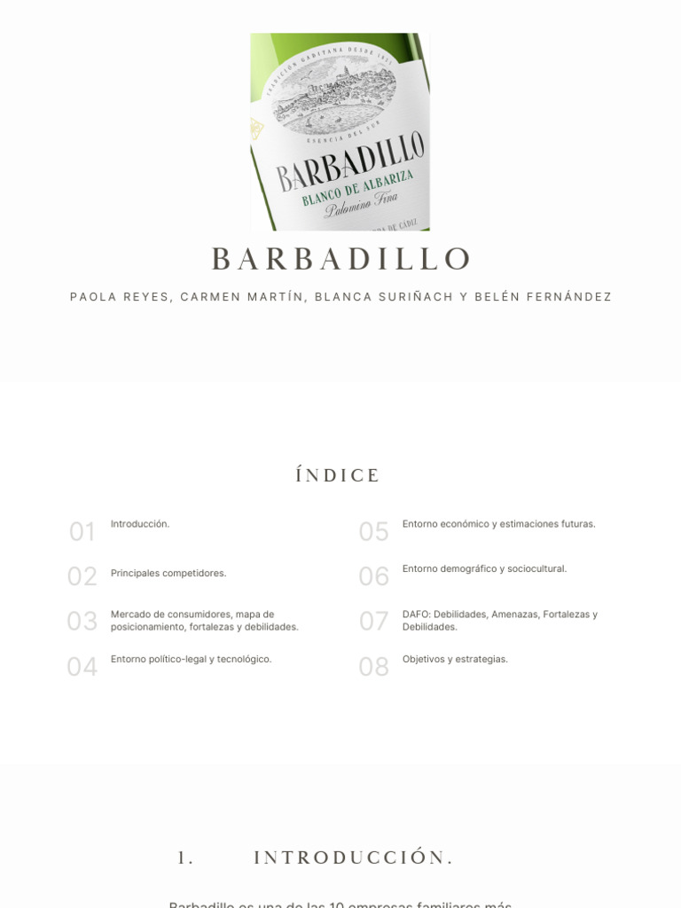 Barbadillo 2 | PDF | Vino | Bebidas Fermentadas