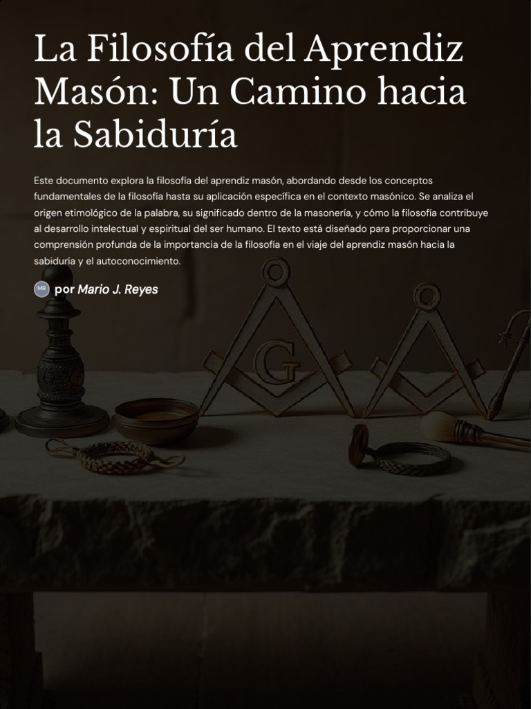 La Filosofia Del Aprendiz Mason Un Camino Hacia La Sabiduria | PDF ...