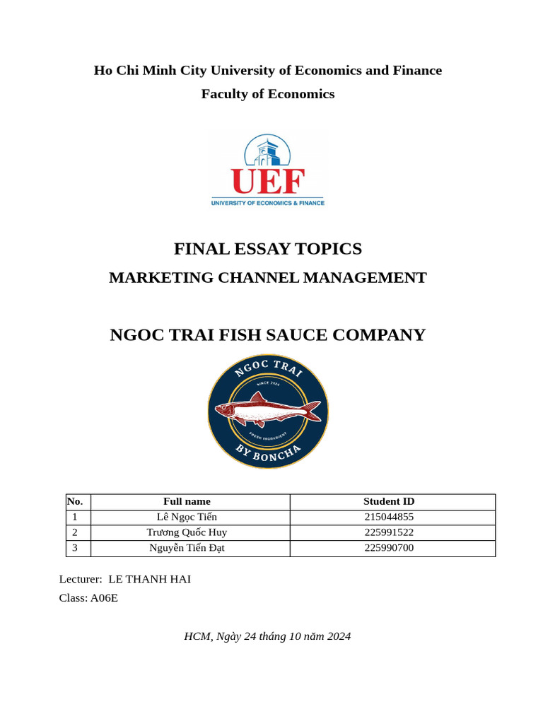 A06E - Boncha - Distribution Management | PDF | Vietnamese Cuisine | Brand