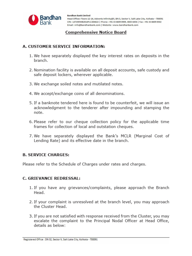Comprehensive Notice Board | PDF | Banks | Banknote