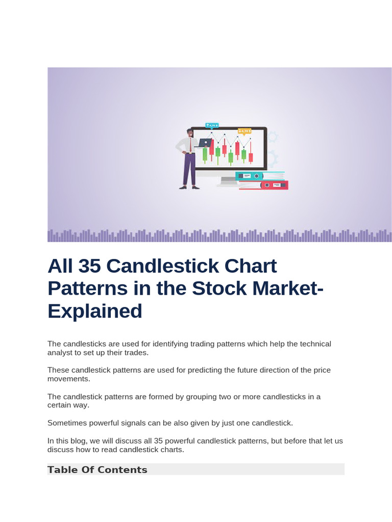 35 Candlestick Patterns Explained | PDF | Market Trend | Technical Analysis