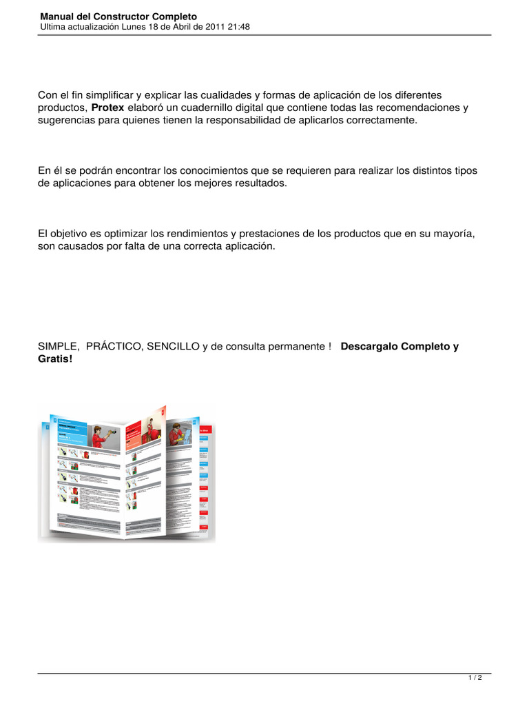 Prokrete Manual Del Constructor Doctor Obra | PDF