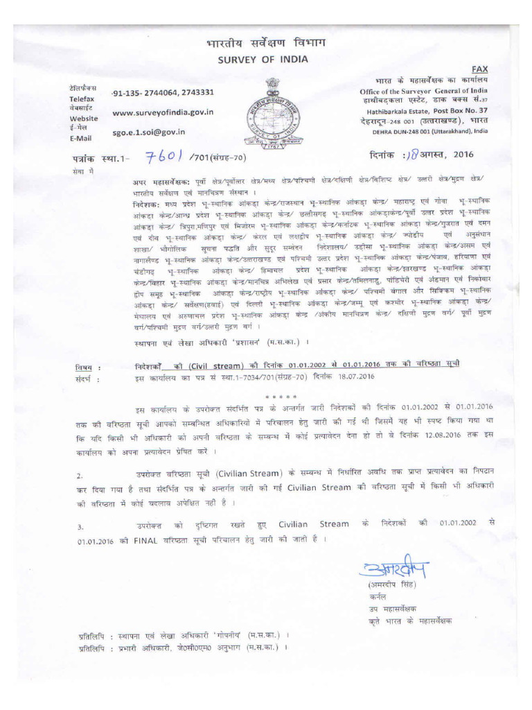 Seniority List of Directors - Y | PDF