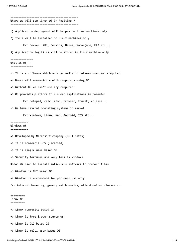 02 Linux Notes | PDF