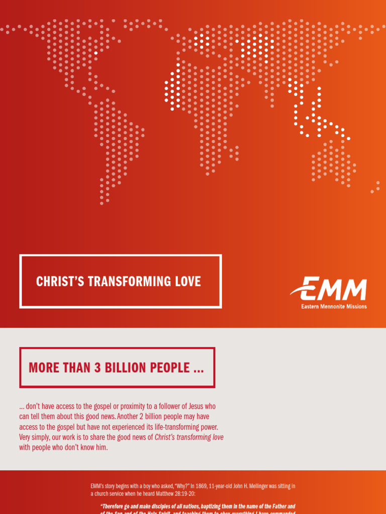 Christs Transforming Love Booklet-English | PDF | Disciple ...