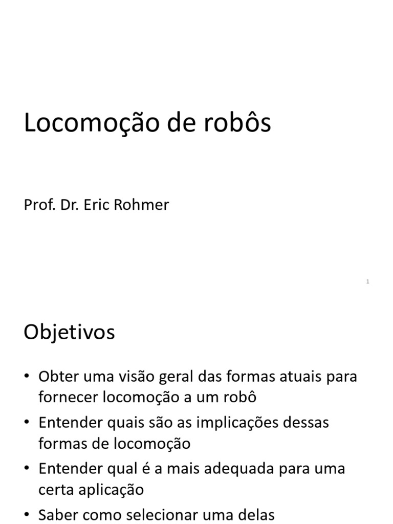 1-0 Principle of robots locomotion | PDF | Robô | Robótica