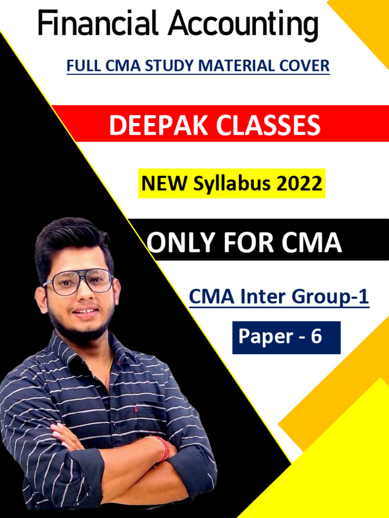 Cma Inter Financial Accounting Book Deepak | PDF | Debits And Credits | Expense