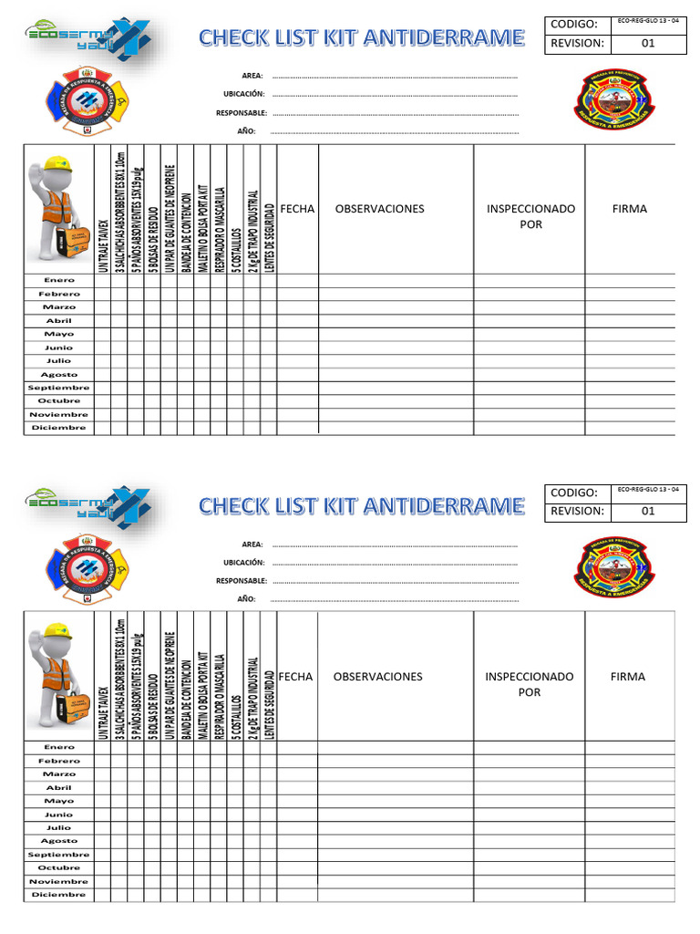 Eco Reg Glo 04 046 Kit Antiderrame | PDF