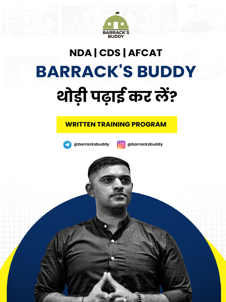 Barrack's Buddy Training Program | PDF