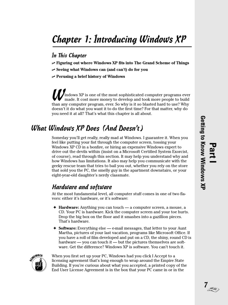 0764569228.excerpt | PDF | Microsoft Windows | Operating System