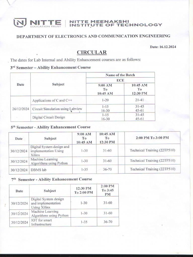 ECE-Internals For Lab & AEC | PDF