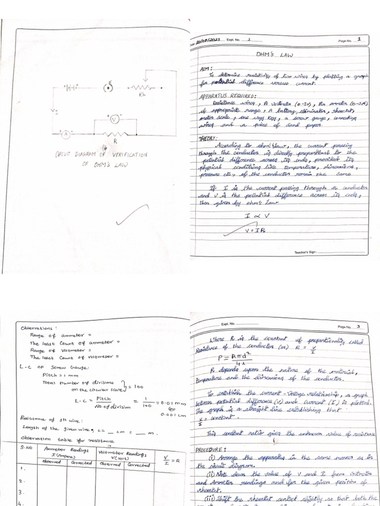 Physics Practical File Final | PDF