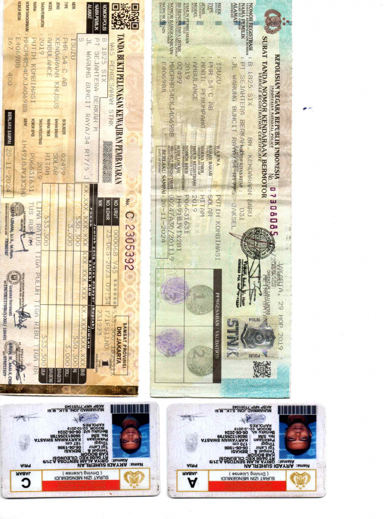 STNK & Sim Ambulan | PDF