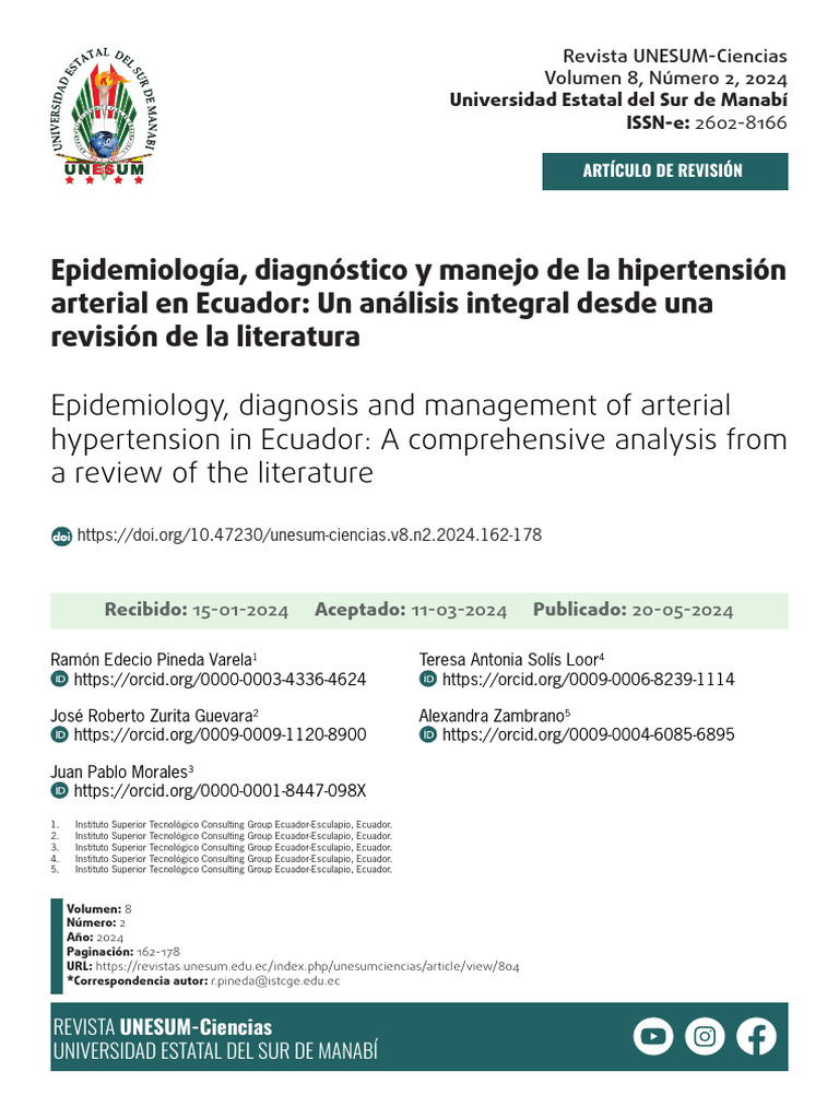 804-Texto Del Artículo-2898-1-10-20241003 | PDF | Hipertensión | Obesidad