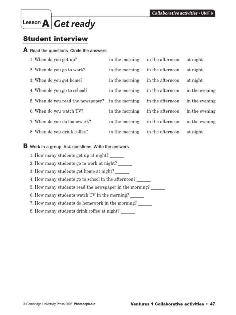 Collaborative Activities, Unit 6 | PDF