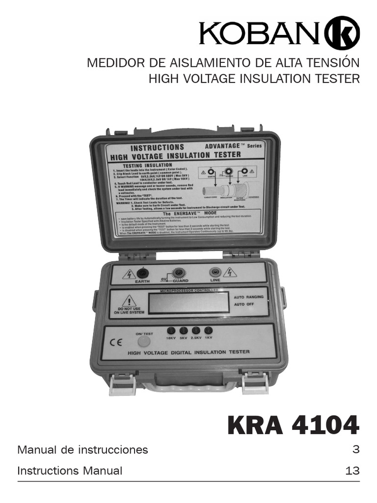 Mi Kra 4104 SP en | PDF | Cambiar | Red eléctrica