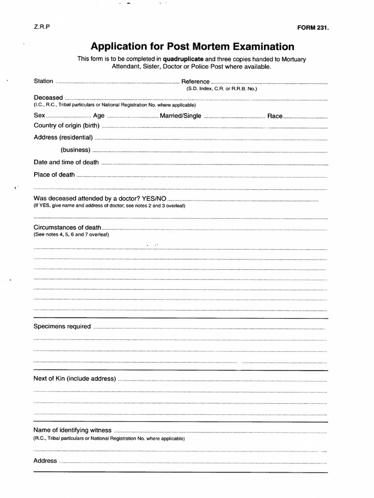 Form 231 | PDF