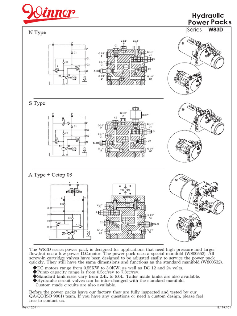 B.114.101 | PDF | Equipment | Hydraulics