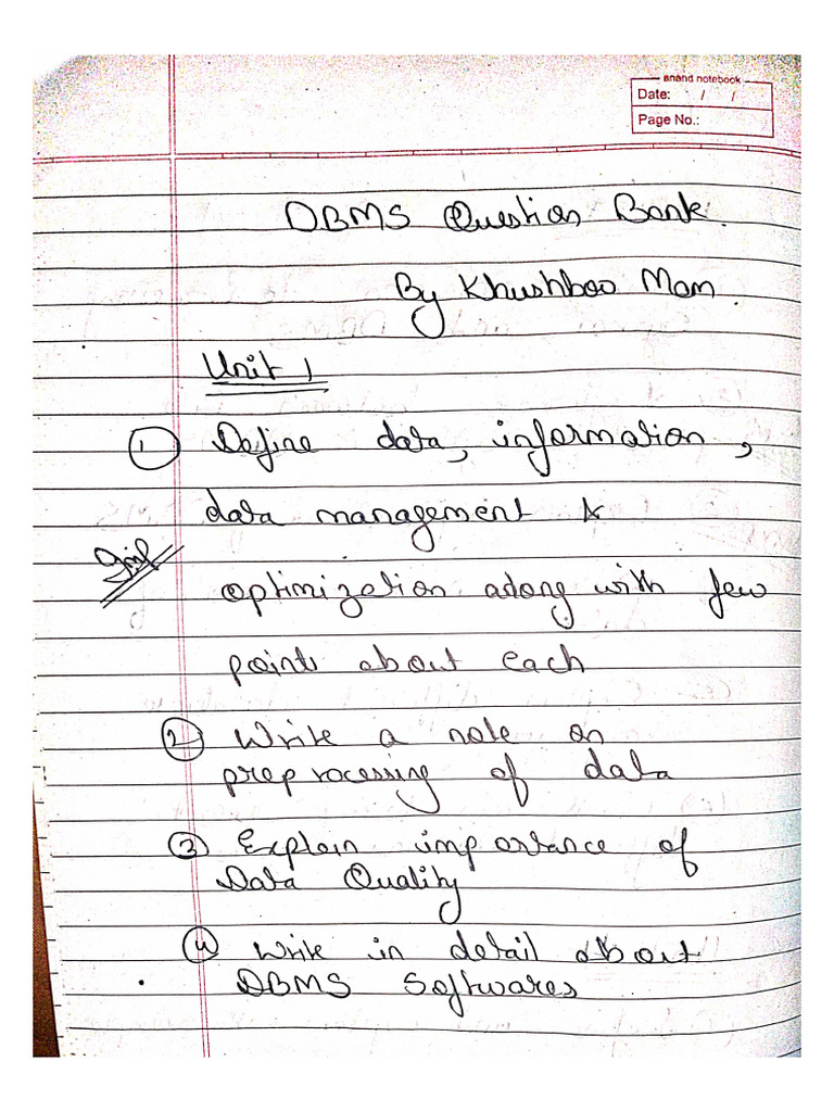 DBMS QuestionBank | PDF