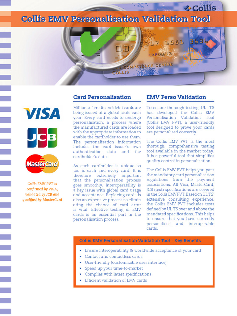 Collis EMV Personalisation Validation Tool | PDF | Emv | Payments