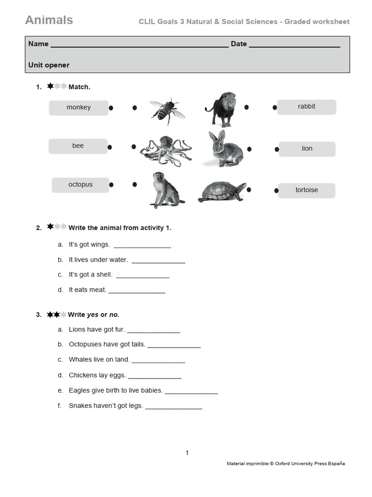 Clil - Goals - Nss - 3 - Teachers - Guide - Sample - Worksheets SCIENCE ...