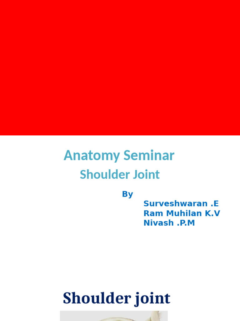 Shoulder Joint Anatomy and Function | PDF | Shoulder | Joints