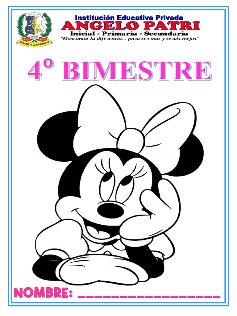 CARATULAS 2022 4TO BIMESTRE NIÑAS | PDF