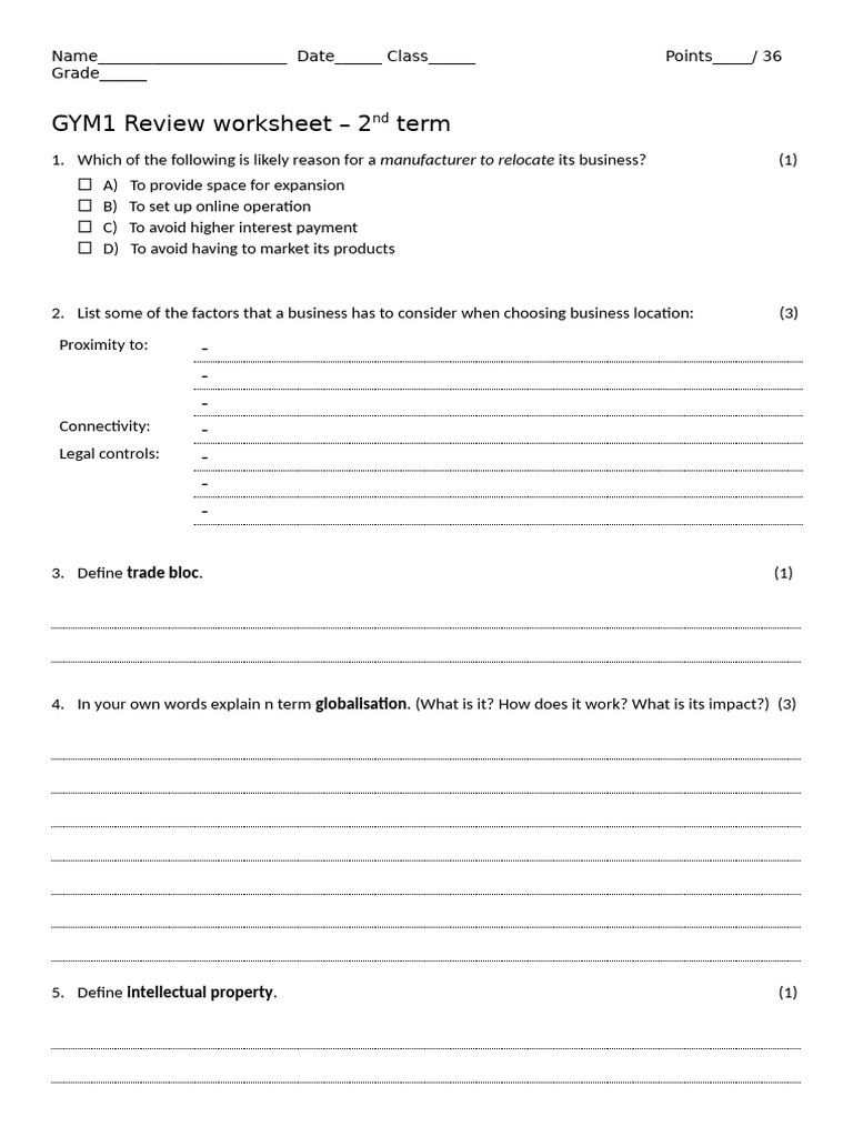 G1_ T2_Review worksheet | PDF | Taxes | Government Spending G1_ T2_Review worksheet | PDF | Taxes | Government Spending