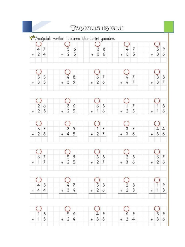 Sobiranje Na Dvocifreni Broevi So Premin | PDF