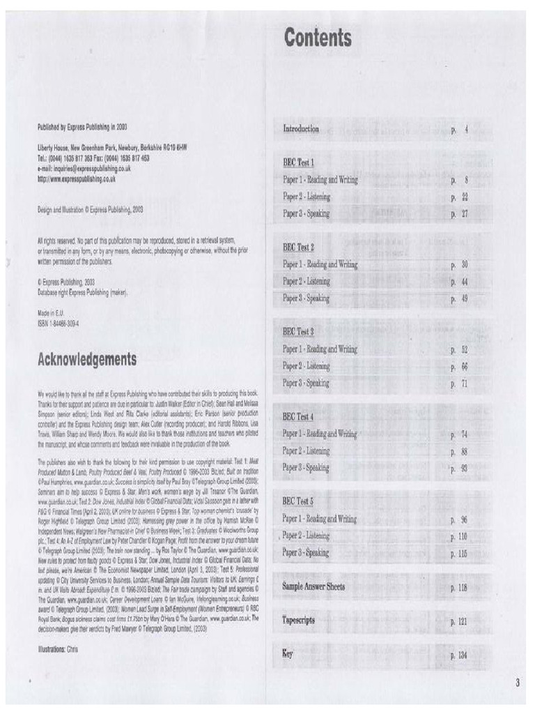 Practice Tests For The Bec Preliminary With Answers 2 PDF Free | PDF