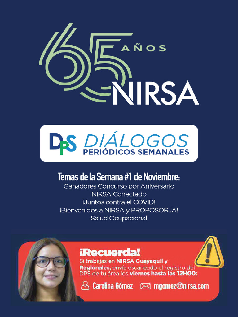 DPS NIRSA Guayaquil Semana 1 Noviembre | PDF