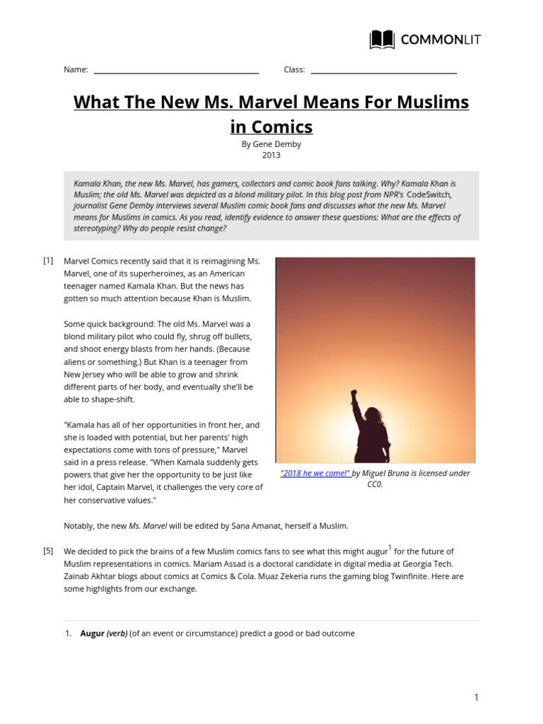 Impact of Ms. Marvel on Muslim Representation | PDF | Batman | Superheroes