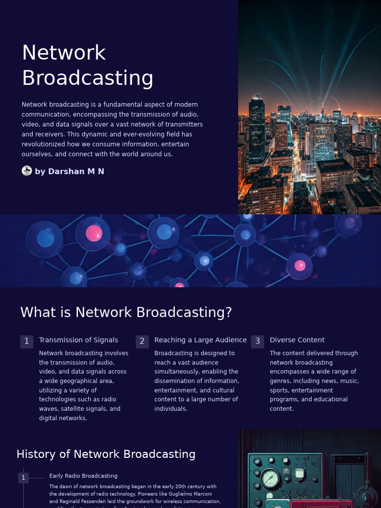 Network Broadcasting | PDF | Broadcasting | Radio