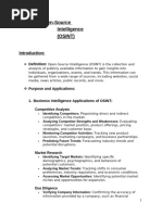 Open Source Intelligence (OSINT) Reporting Template 1 | PDF