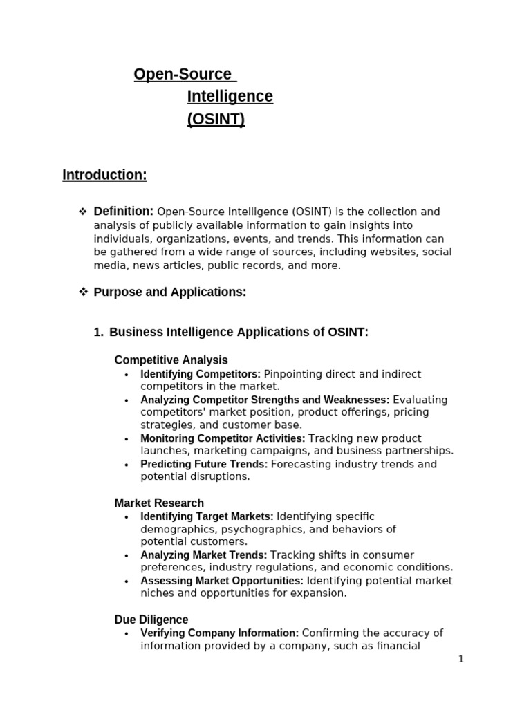 Osint Document | PDF | Computer Security | Security