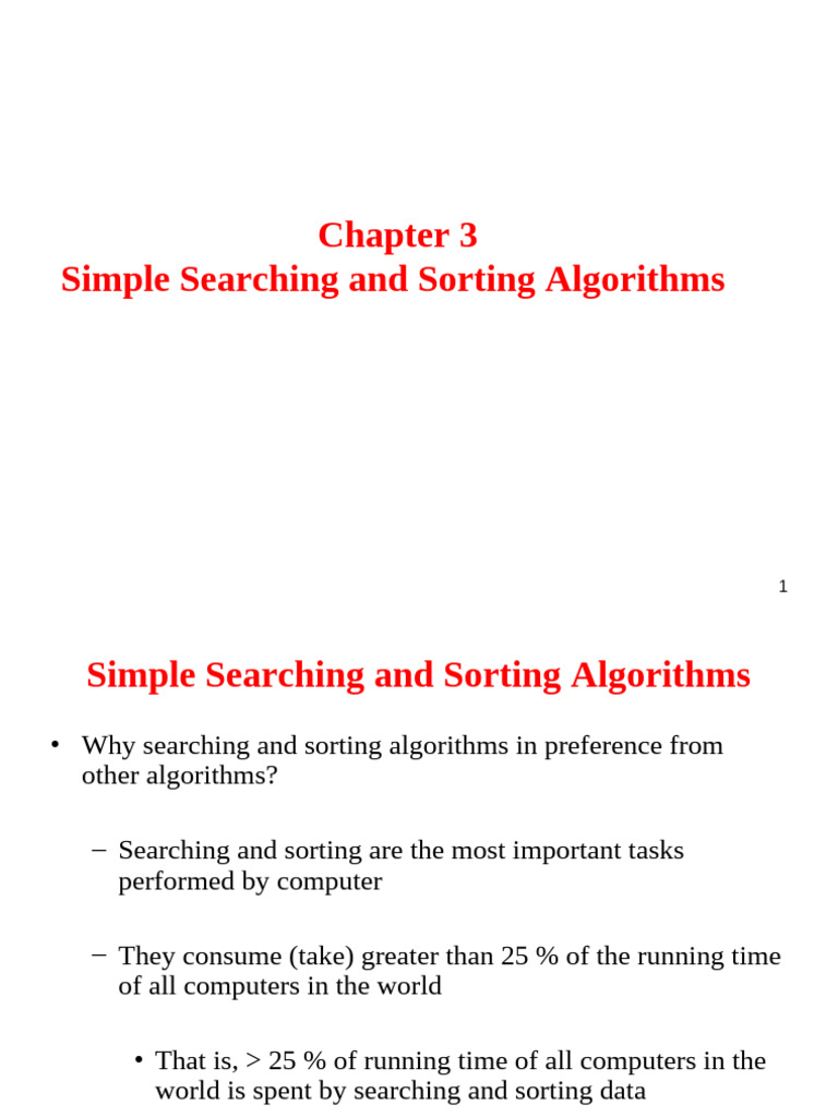Chapter Three Searching And Sorting Algorithms Mod 2015 Pdf