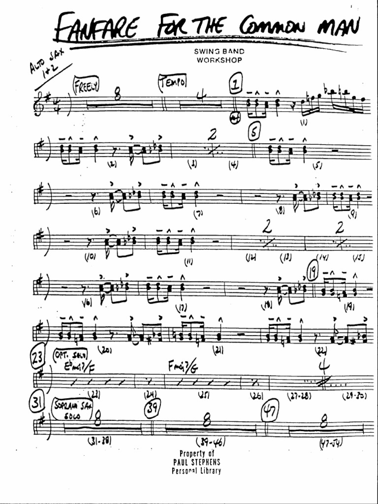 Fanfare For The Common Man | PDF