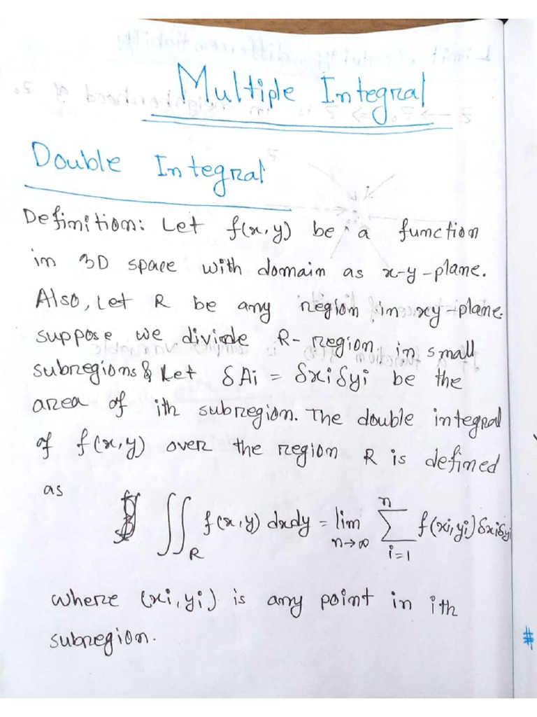 Double Integral Copy | PDF