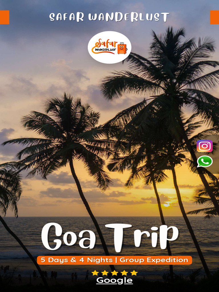 GOA 5D 4N 2024 (1) | PDF | Resort | Tourism