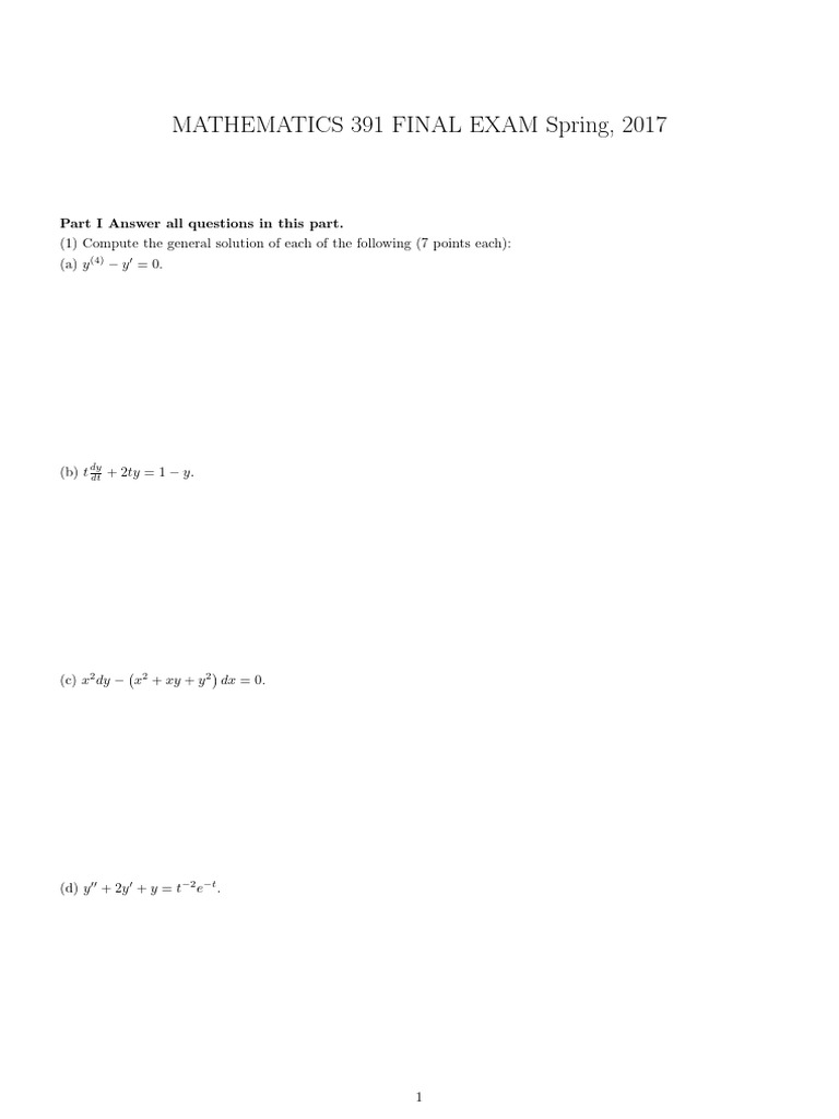 Diff_E_Final_2017 | PDF | Equations | Function (Mathematics) Diff_E_Final_2017 | PDF | Equations | Function (Mathematics)