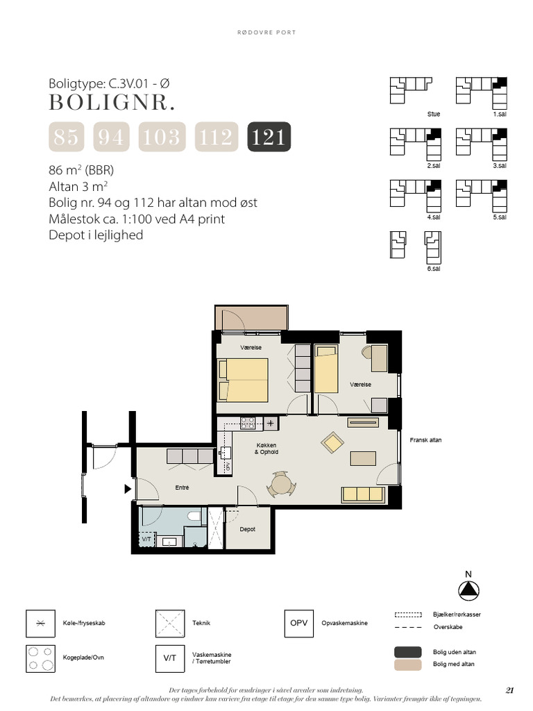 Roedovre Port Brochure Bygning C Plantegninger Artikel8 | PDF