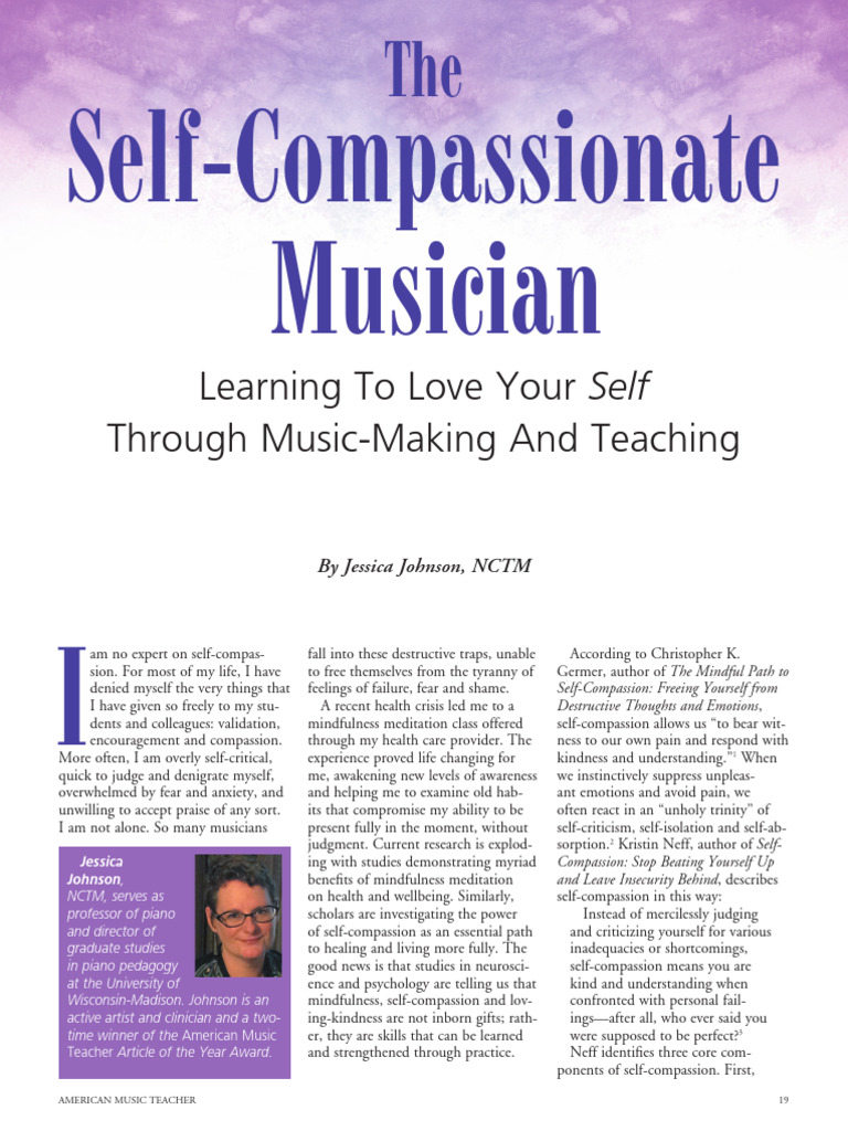 The Self-Compassionate Musicia | PDF | Emotions | Cognitive Science